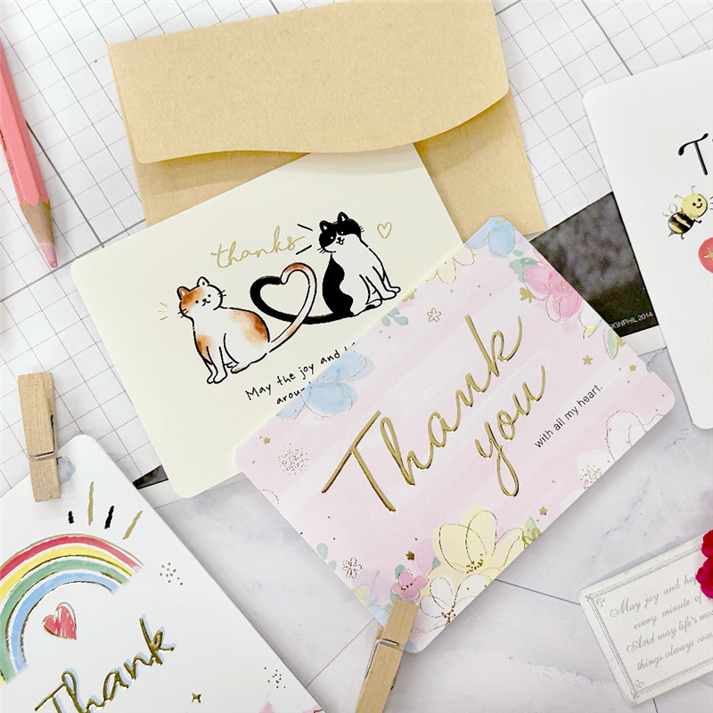 四季紙品禮品 42K謝卡 小謝卡 TK1530-66~71 - 四季紙品禮品-卡片、日誌、月曆、筆記設計印刷的專家！