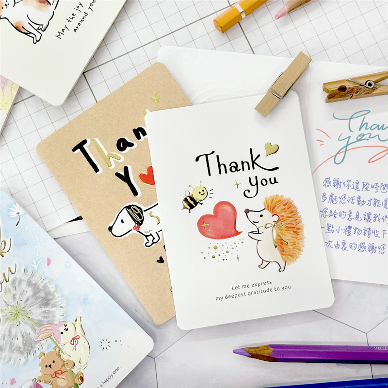 四季紙品禮品 42K謝卡 小謝卡 TK1530-66~71 - 四季紙品禮品-卡片、日誌、月曆、筆記設計印刷的專家！